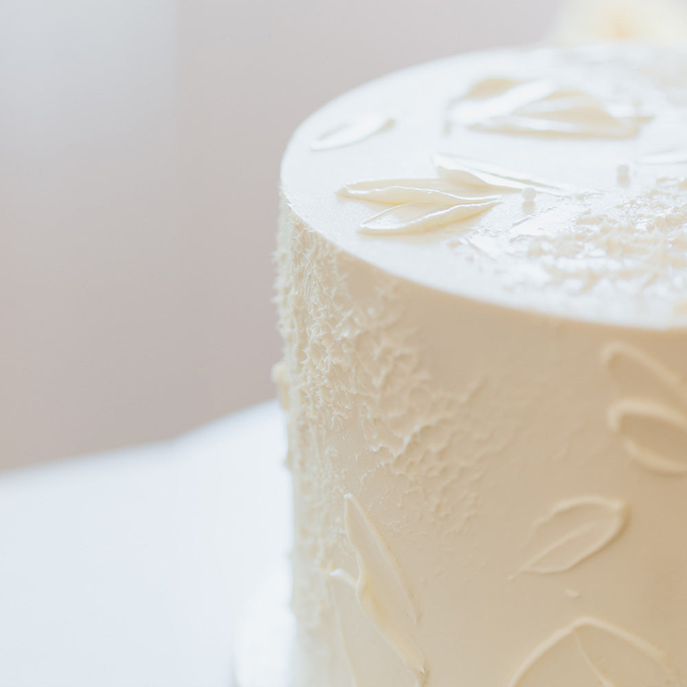 White textured Ganache Cake – Get Caked by Lisa